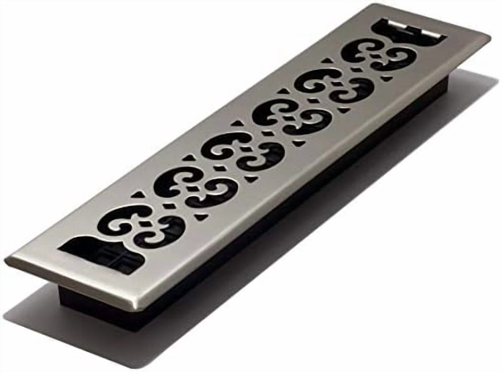 SPH214-NKL Floor Register, 2x14, Brushed Nickel Finish - Walmart.com