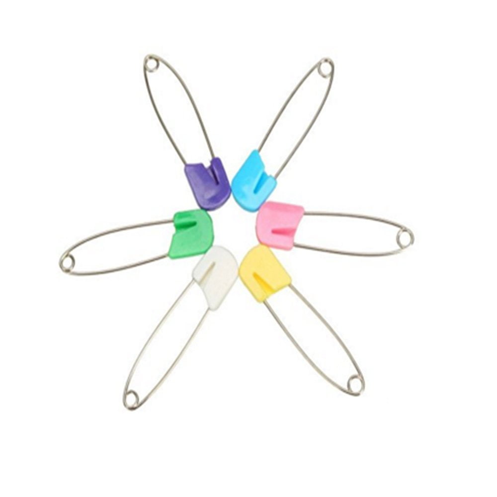 SPHTOEO 50PCS Cloth Diaper Pins Stainless Steel Traditional Safety Pin ...