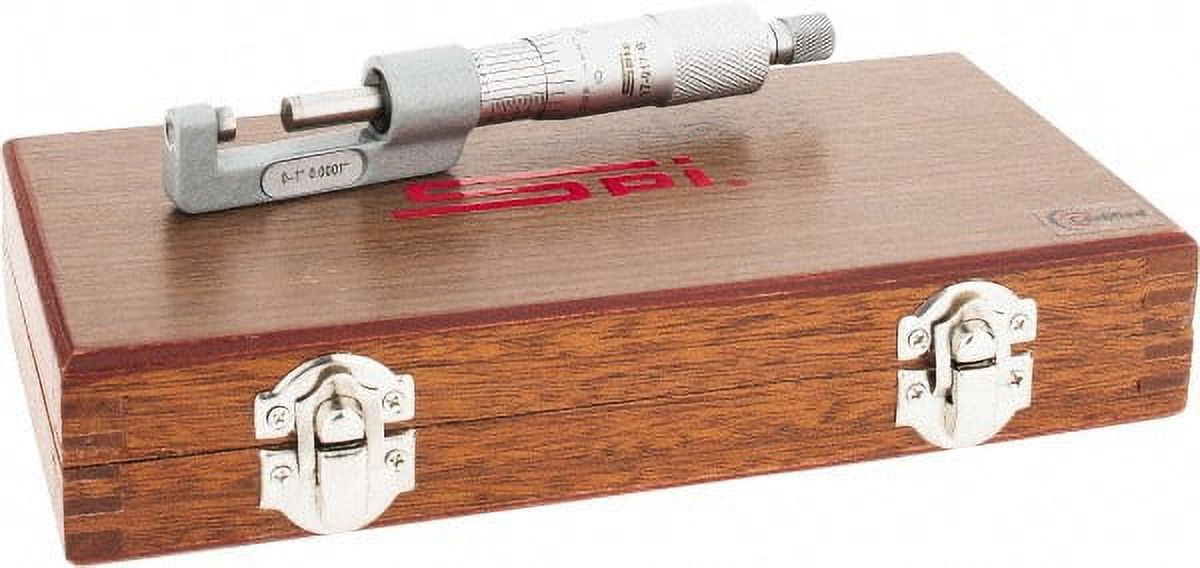 SPI 0 to 1" Range, Mechanical Hub Micrometer 0.0001" Graduation, 0.0001 ...