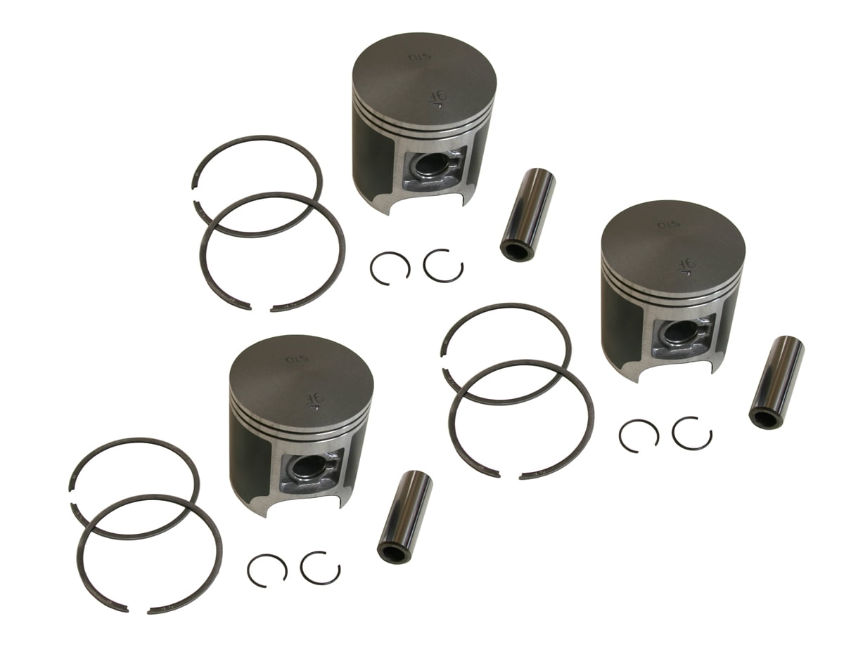 SPI, 09-716, 3 Piston Kits for Polaris Indy 600 XCR, 600 XLT, 600 ...