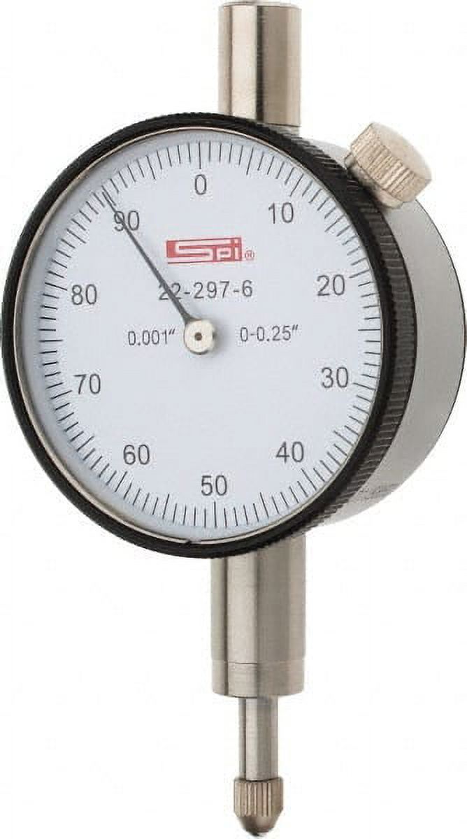 SPI 1/4" Range, 0-100 Dial Reading, 0.001" Graduation Dial Drop Indicator 1.61" Dial, 0.1" Range ...