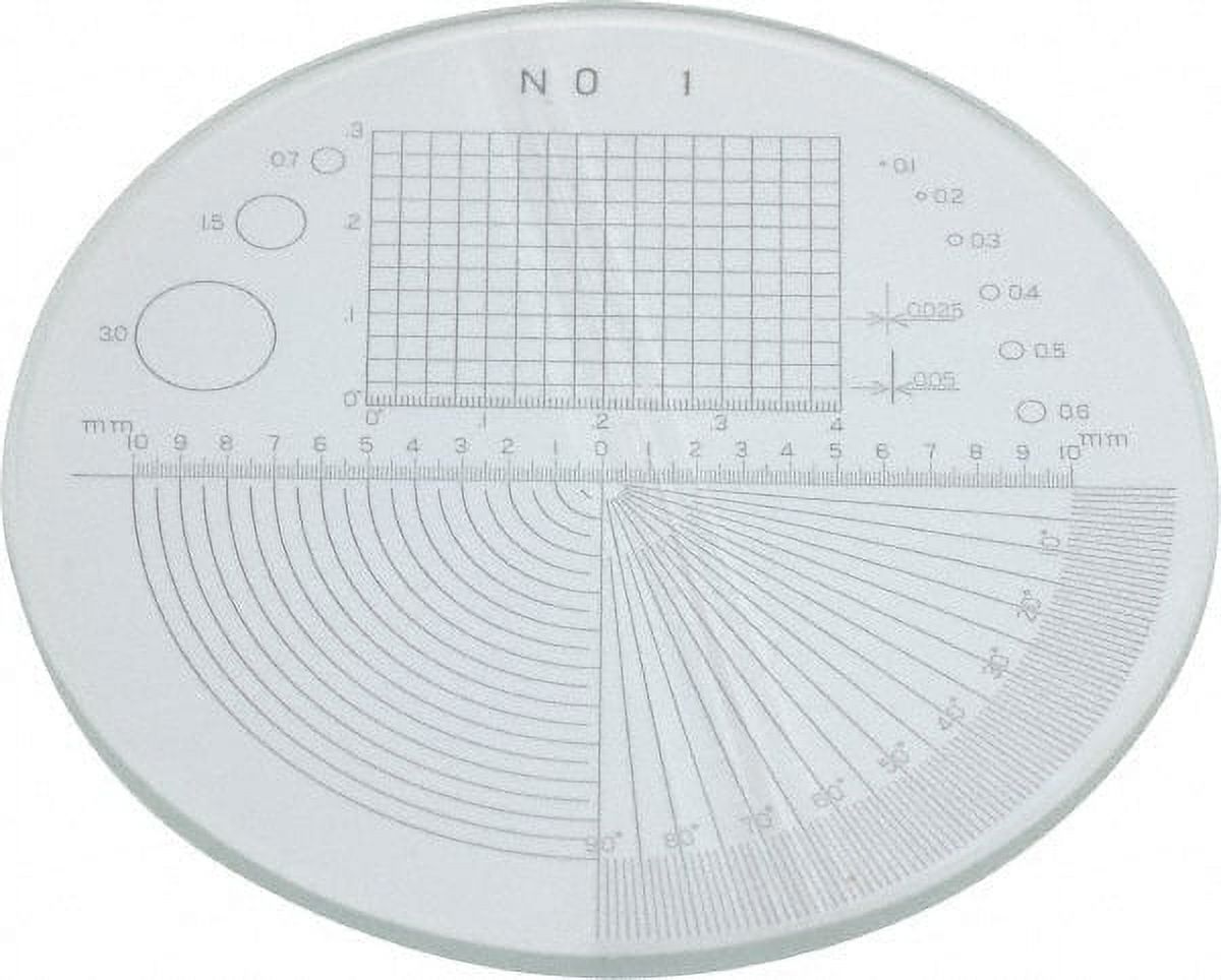 SPI 1 Inch Diameter, Optical Comparator Chart and Reticle - Walmart.com