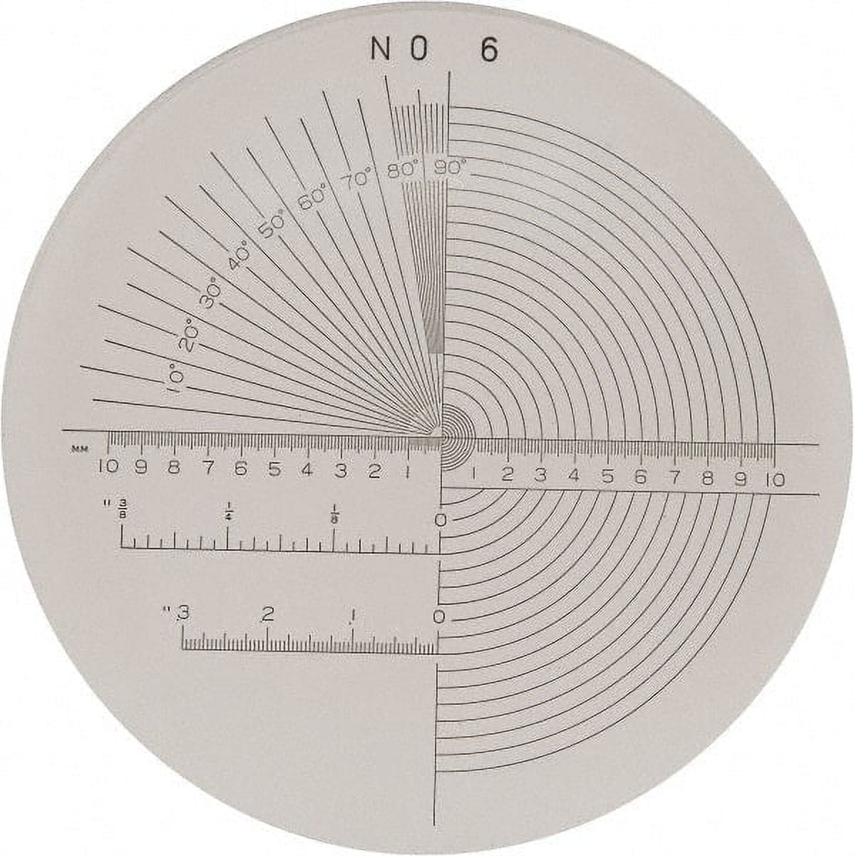 SPI 1 Inch Diameter, Optical Comparator Chart and Reticle - Walmart.com
