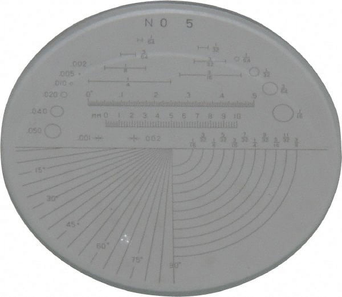 SPI 1 Inch Diameter, Optical Comparator Chart and Reticle - Walmart.com