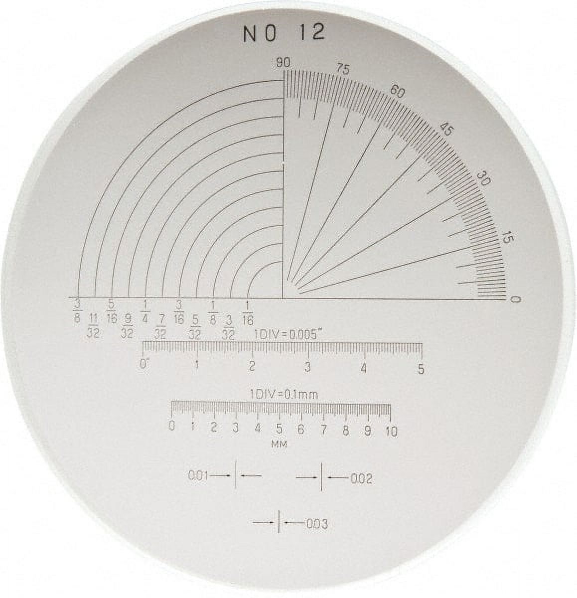 SPI 1 Inch Diameter, Optical Comparator Chart and Reticle - Walmart.com