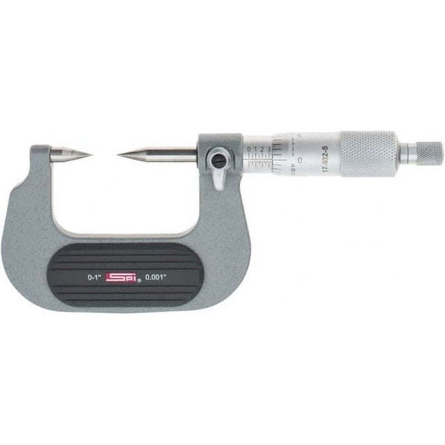 SPI 1 Inch, Ratchet Stop, Mechanical Point Micrometer Accurate up to 0. ...
