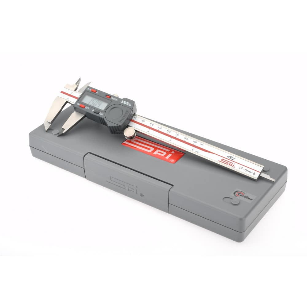 SPI 17-600-8 Calibrated ABS Digital Caliper with SPC Data Output: 0" to ...