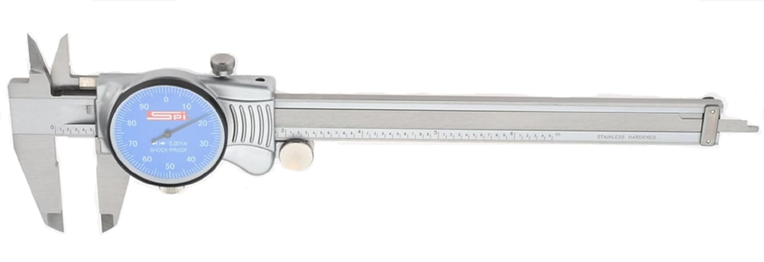 SPI 17-988-7 Calibrated Smooth Dial Caliper: Blue Dial, 0" to 6" Range ...