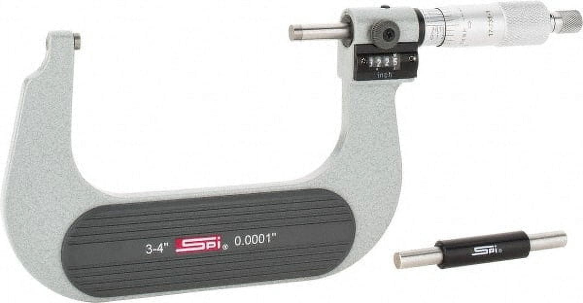 SPI 3 to 4" Range, 0.0001" Graduation, Mechanical Outside Micrometer ...