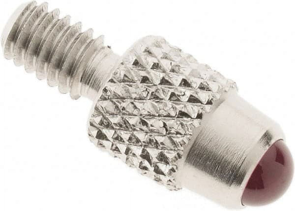 SPI #4-48, 3mm Diam, Ruby Cupped Ball Contact Point 0.28" Contact Point ...