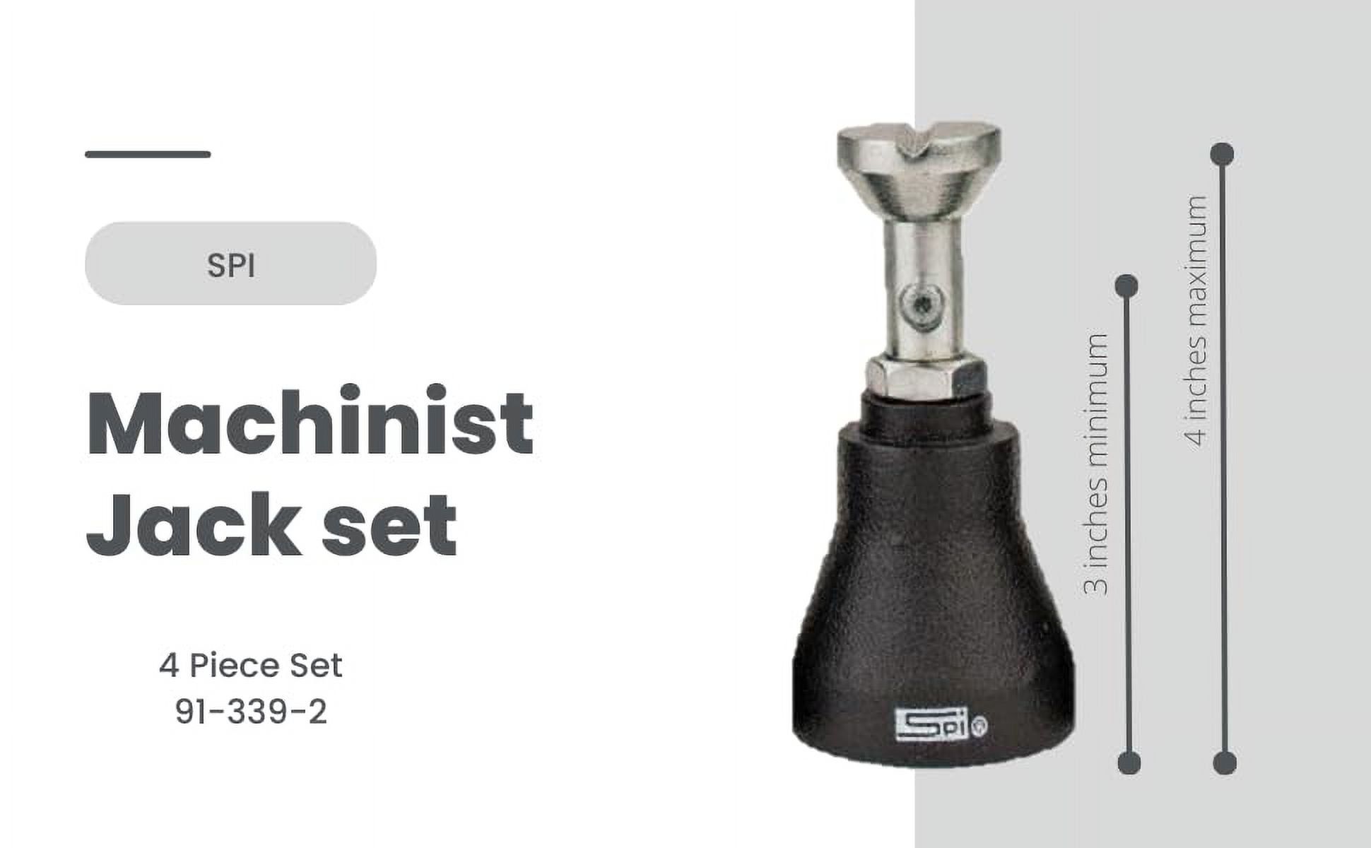 SPI 91-339-2 Machinist's Jack Set with 4 Jacks: 1,000 Lb Capacity ...
