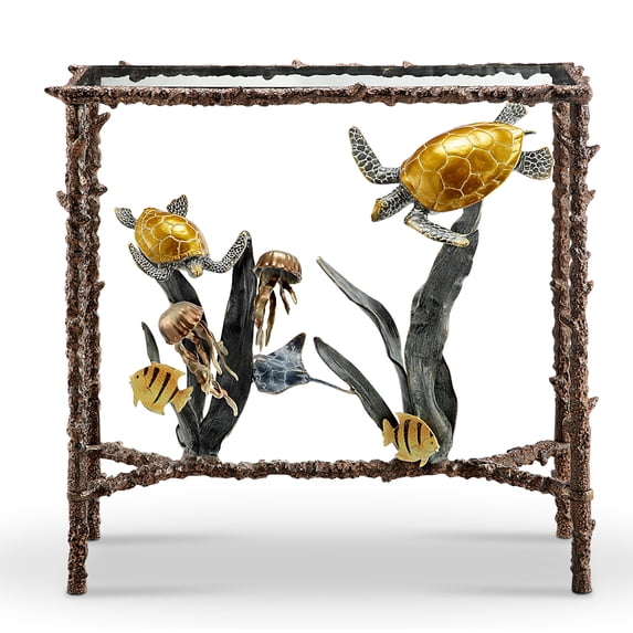SPI Aluminum Turtle and Sealife Console Table - Walmart.com
