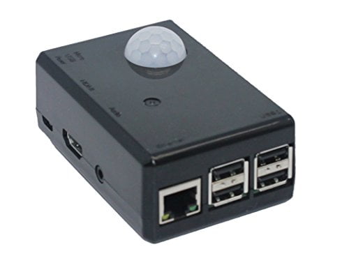 SPI-Box Raspberry Pi 3 & Raspberry Pi 2 PIR Motion Activated Security Camera Starter Kit (Black ...