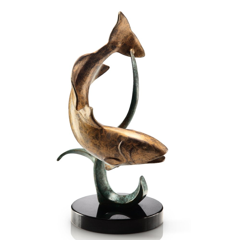 SPI Brass Shallow Water Fighter Redfish Statue - Walmart.com