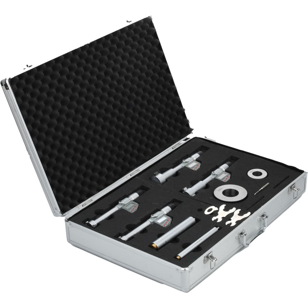 SPI Electronic 3 Point Hole-Mike Inside Micrometer Set, IP65, 0.8" - 2 ...