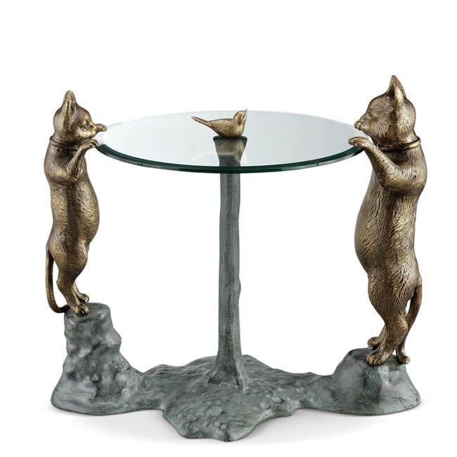 SPI Home Curious Cats End Table 18.0" x 22.5" x 18.0" 18.20 lbs ...