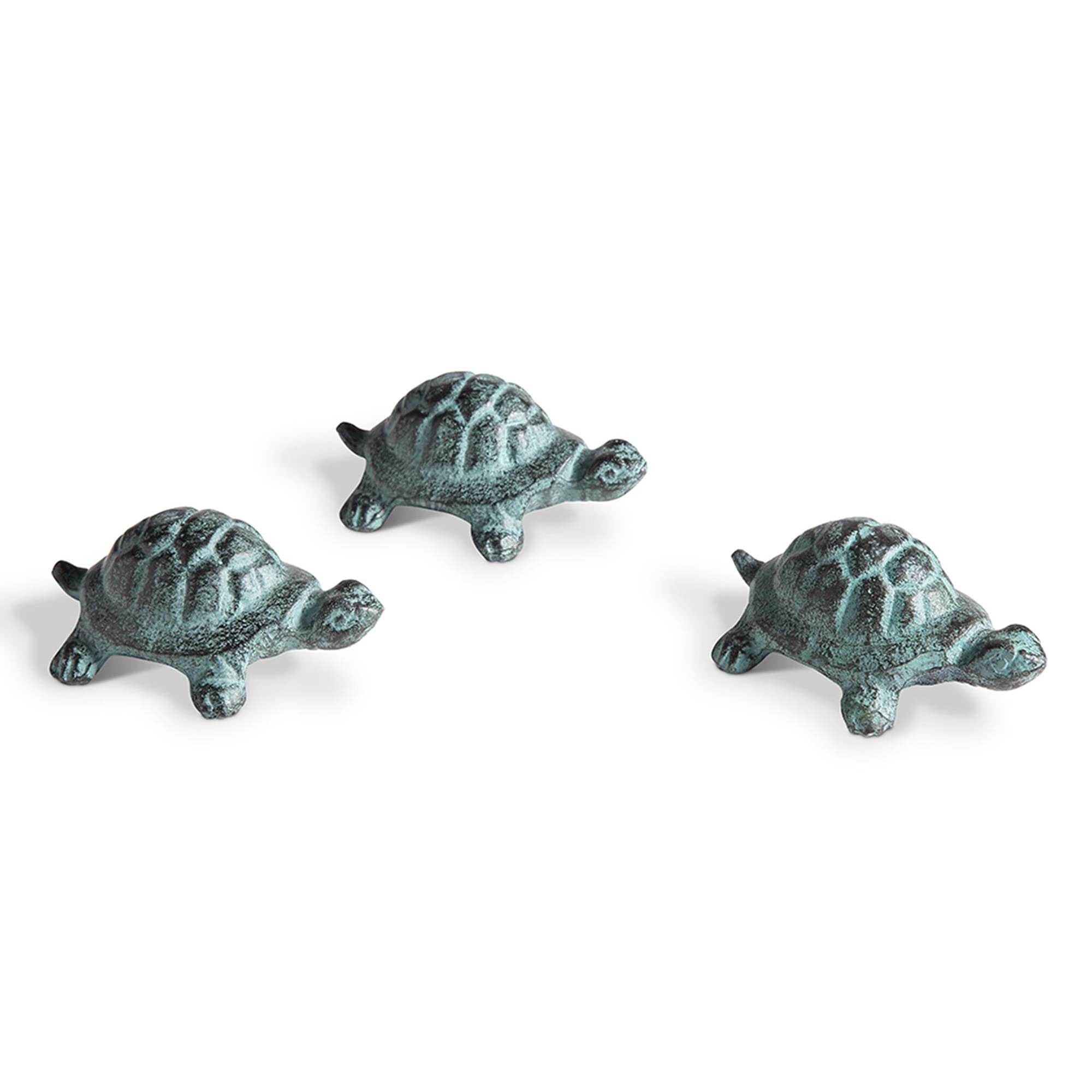 SPI Home 64058 Weathered Green Turtle 1.5 x 4 Cast Iron Decorative ...