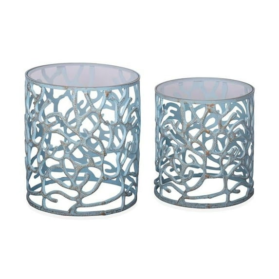 SPI Home Coral Tables Set of 2 (18"H, 15"H;18.0" x 15.0") 24.0 lbs ...