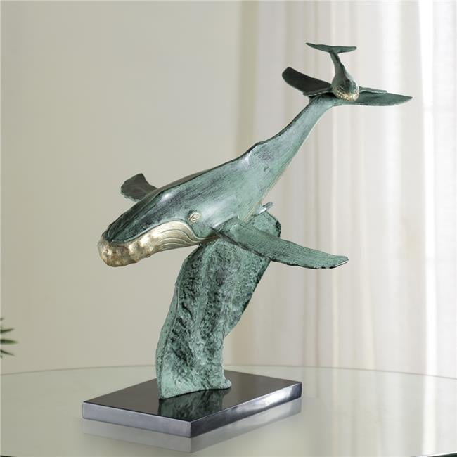 SPI Diving Lesson Whale Statue 22.5" – Aluminum Sculpture - Walmart.com