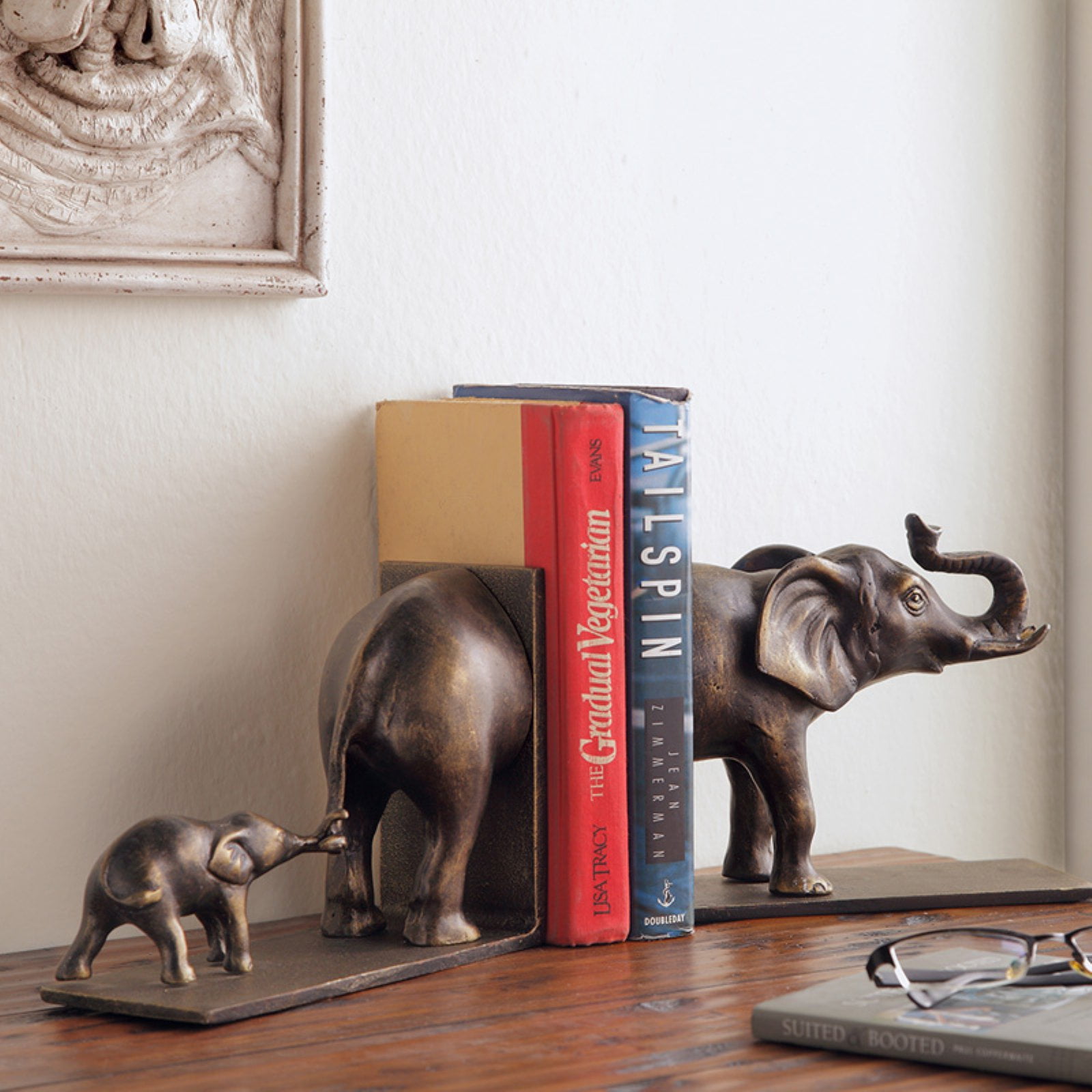 SPI Home- San Pacific Intl Elephant And Baby Bookends Pair - Walmart.com