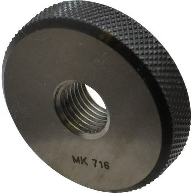 SPI M12x1.25 Go Single Ring Thread Gage Class 6G, Oil Hardened Nonshrinking Steel (OHNS), NPL ...