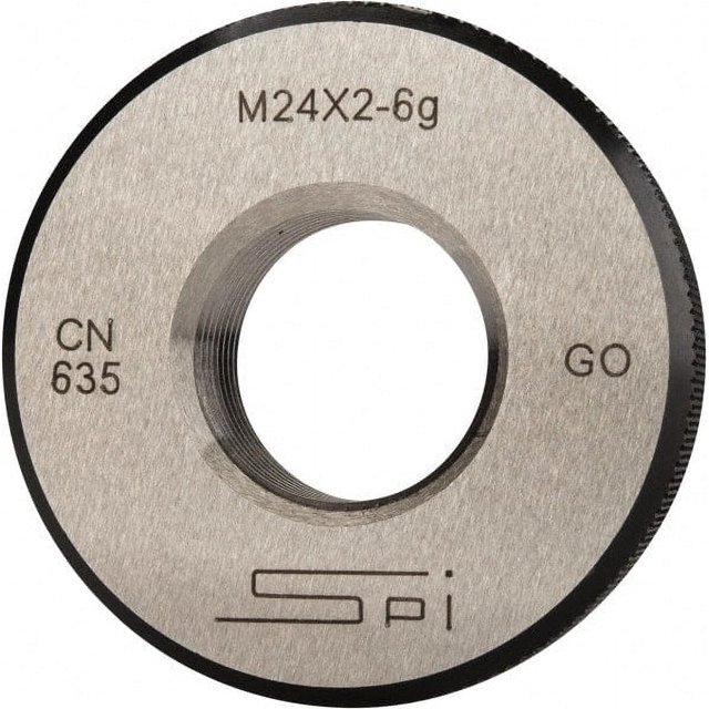SPI M24x2 Go Single Ring Thread Gage Class 6G, Oil Hardened Nonshrinking Steel (OHNS), NPL ...
