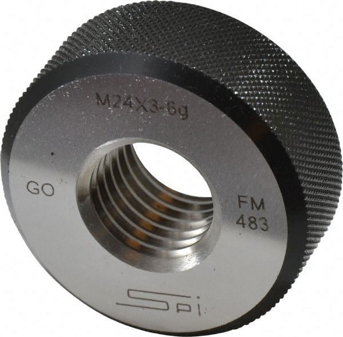 SPI M24x3 Go Single Ring Thread Gage Class 6G, Oil Hardened Nonshrinking Steel (OHNS), NPL ...