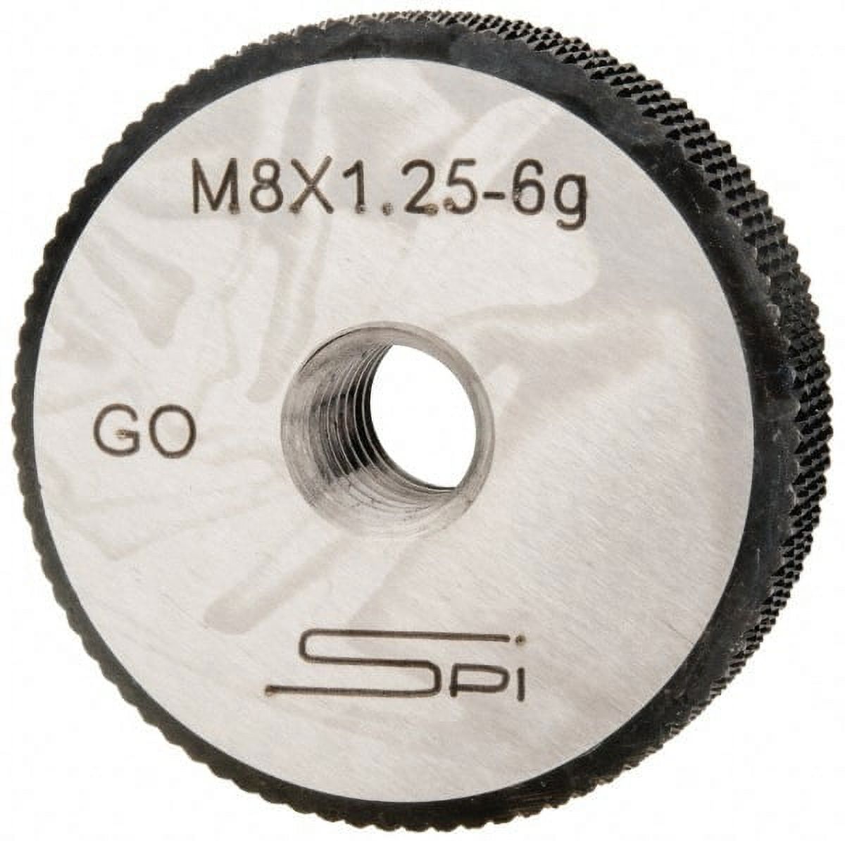 SPI M8x1.25 Go Single Ring Thread Gage Class 6G, Oil Hardened Nonshrinking Steel (OHNS), NPL ...