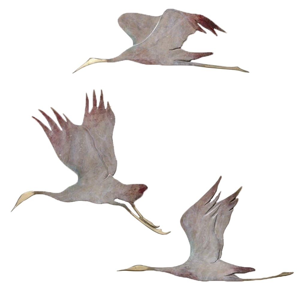 SPI Set of 3 Flying Crane Wall Plaques - Walmart.com