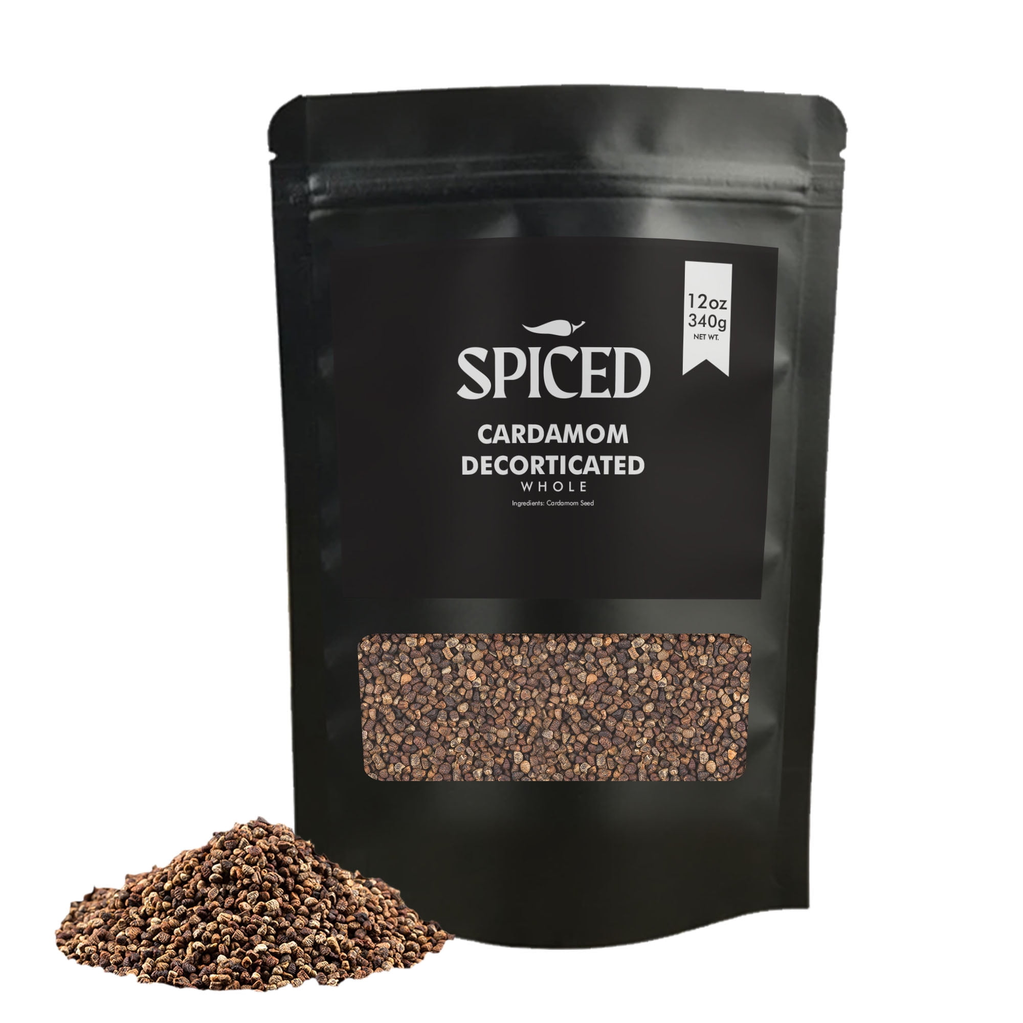 SPICED Decorticated Cardamom, 12 Oz of Decorticated Cardamom Pods in ...