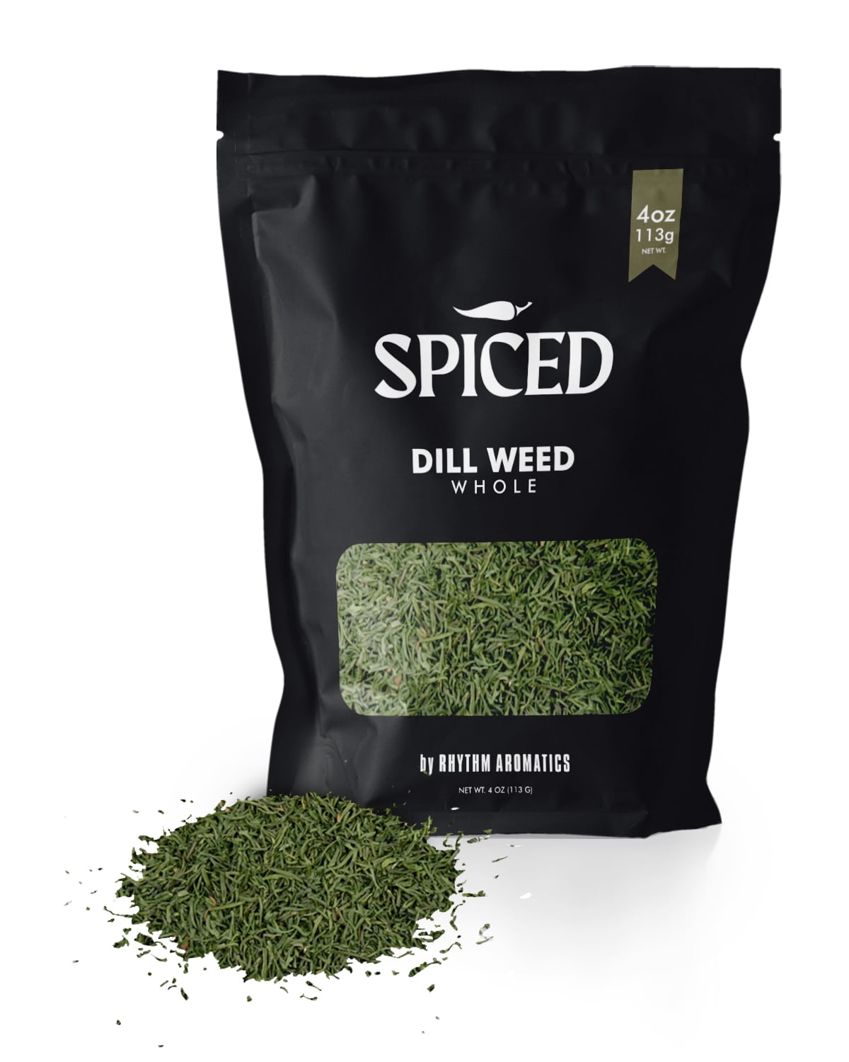 SPICED Dill Weed, 4 Oz of Whole Dill Weed in Closable Bag for Cooking ...