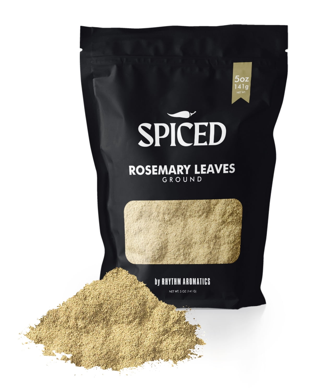SPICED Ground Rosemary Leaves, 5 Oz of Ground Dried Rosemary Leaves in ...