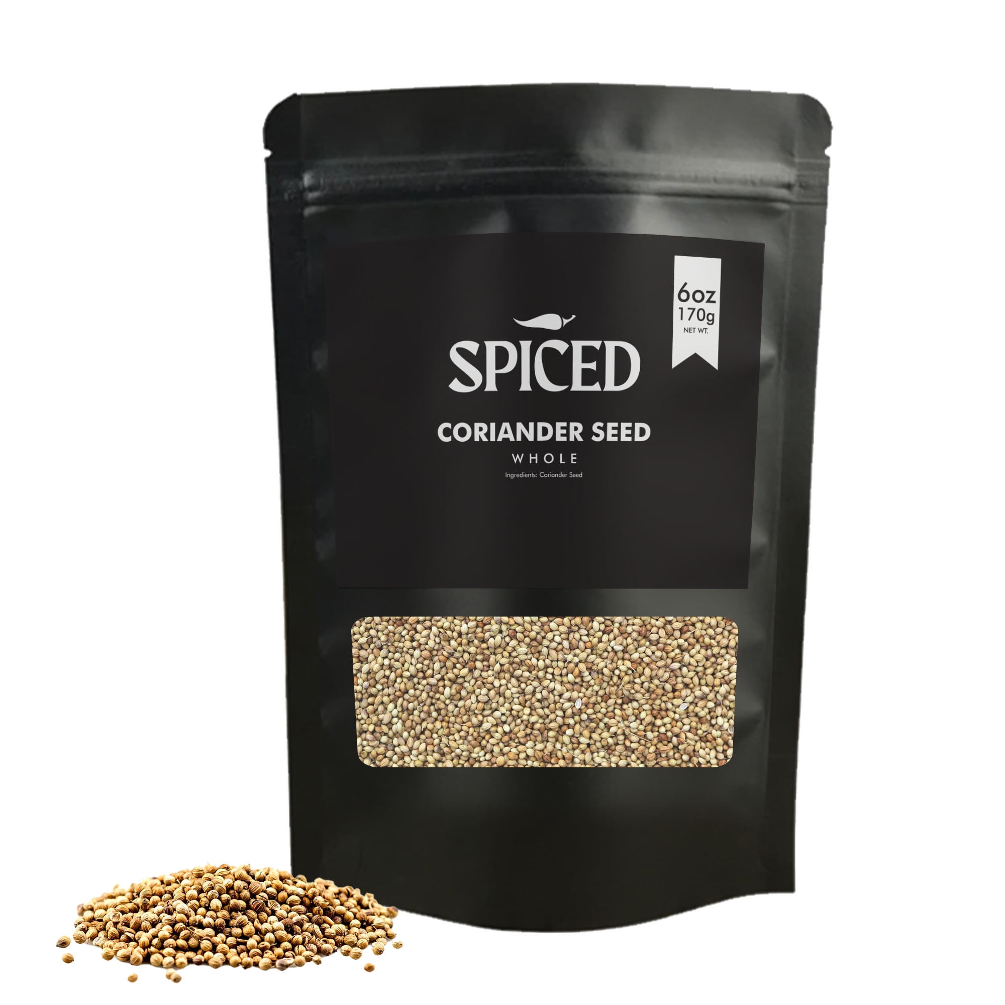 SPICED Whole Coriander Seeds, 6oz of Gourmet Coriander Seeds for Curry ...