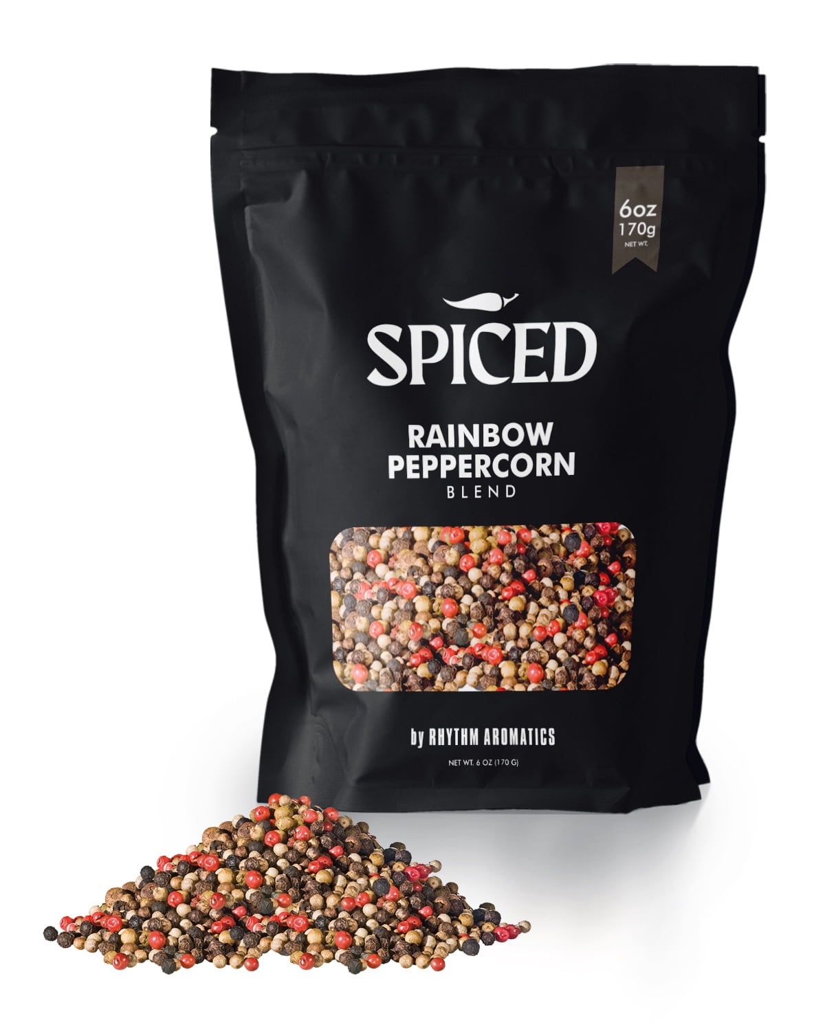 SPICED Whole Rainbow Peppercorn Blend, 6oz Mixed Peppercorns for ...