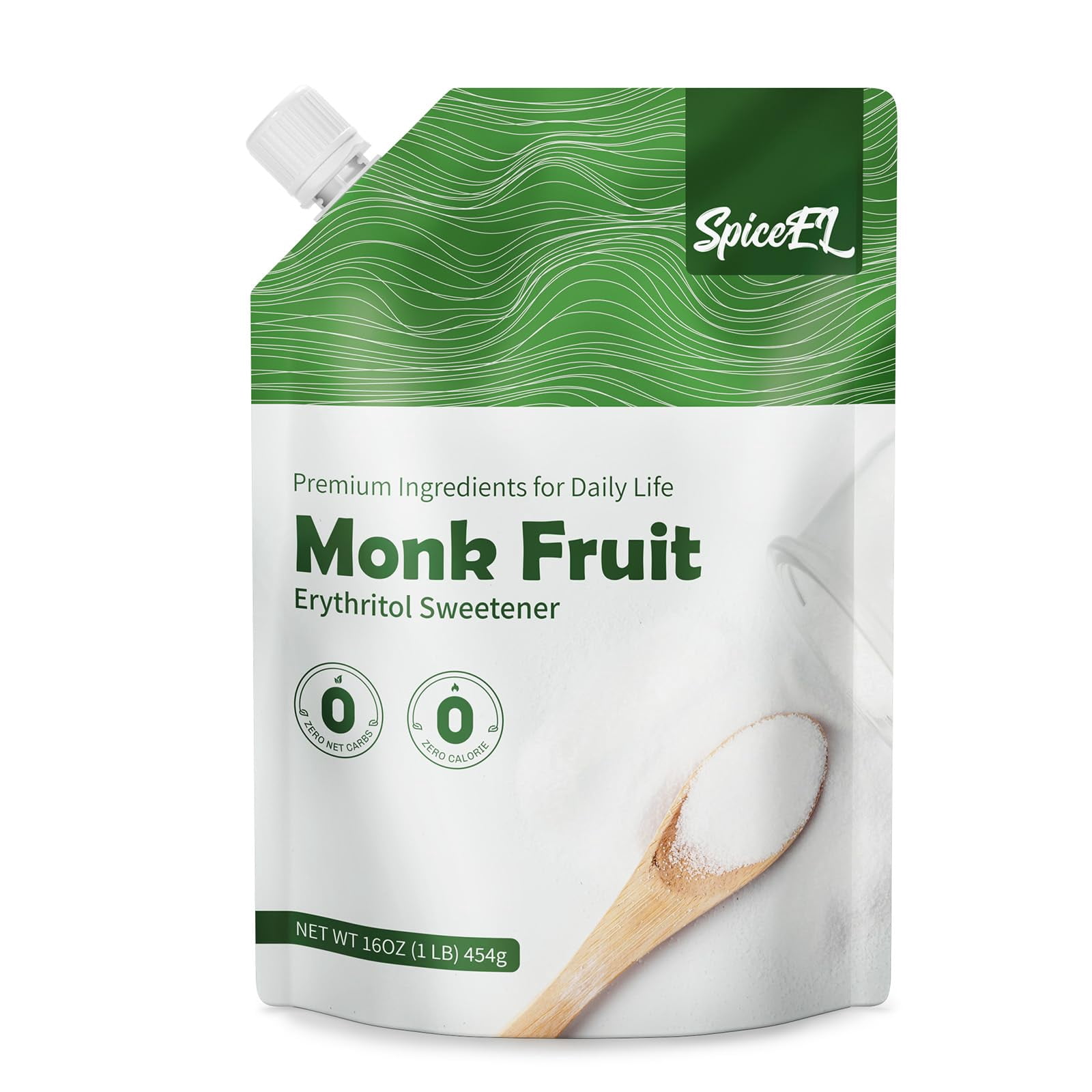 SPICEEL Monk Fruit Sweetener DEF29 with Erythritol - White Sugar ...