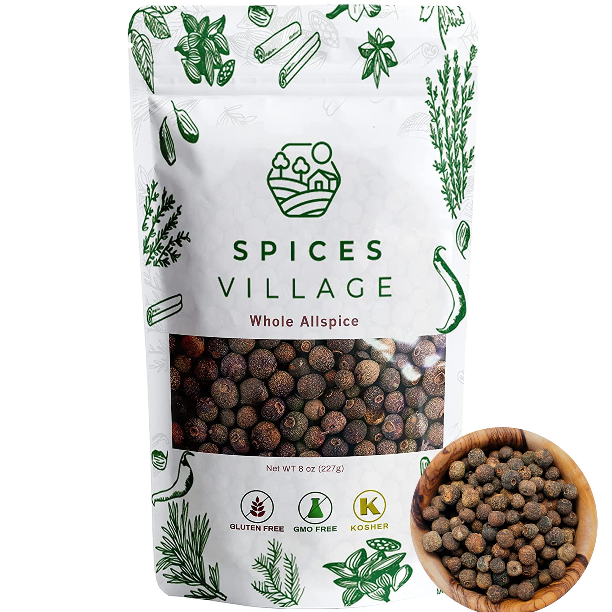 SPICES VILLAGE Berries ESF27 Whole, Pimento Seeds, for Cooking ...