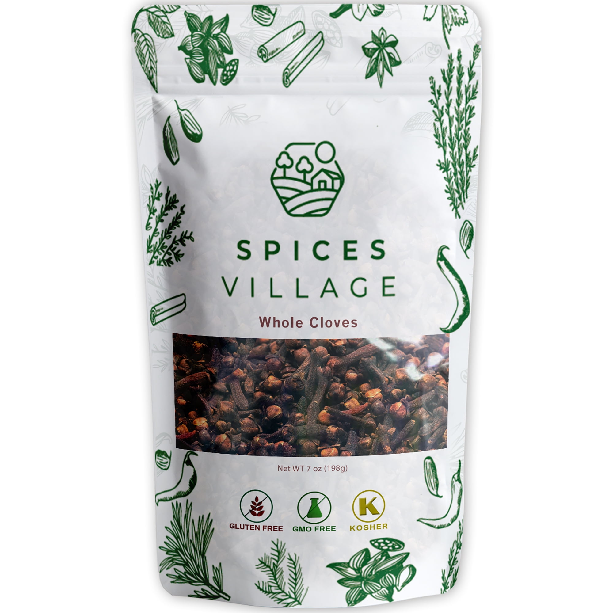 SPICES VILLAGE Whole Cloves (7 Oz) - Fresh & Dried Clove Buds, 100% Natural Whole Seeds for Food ...