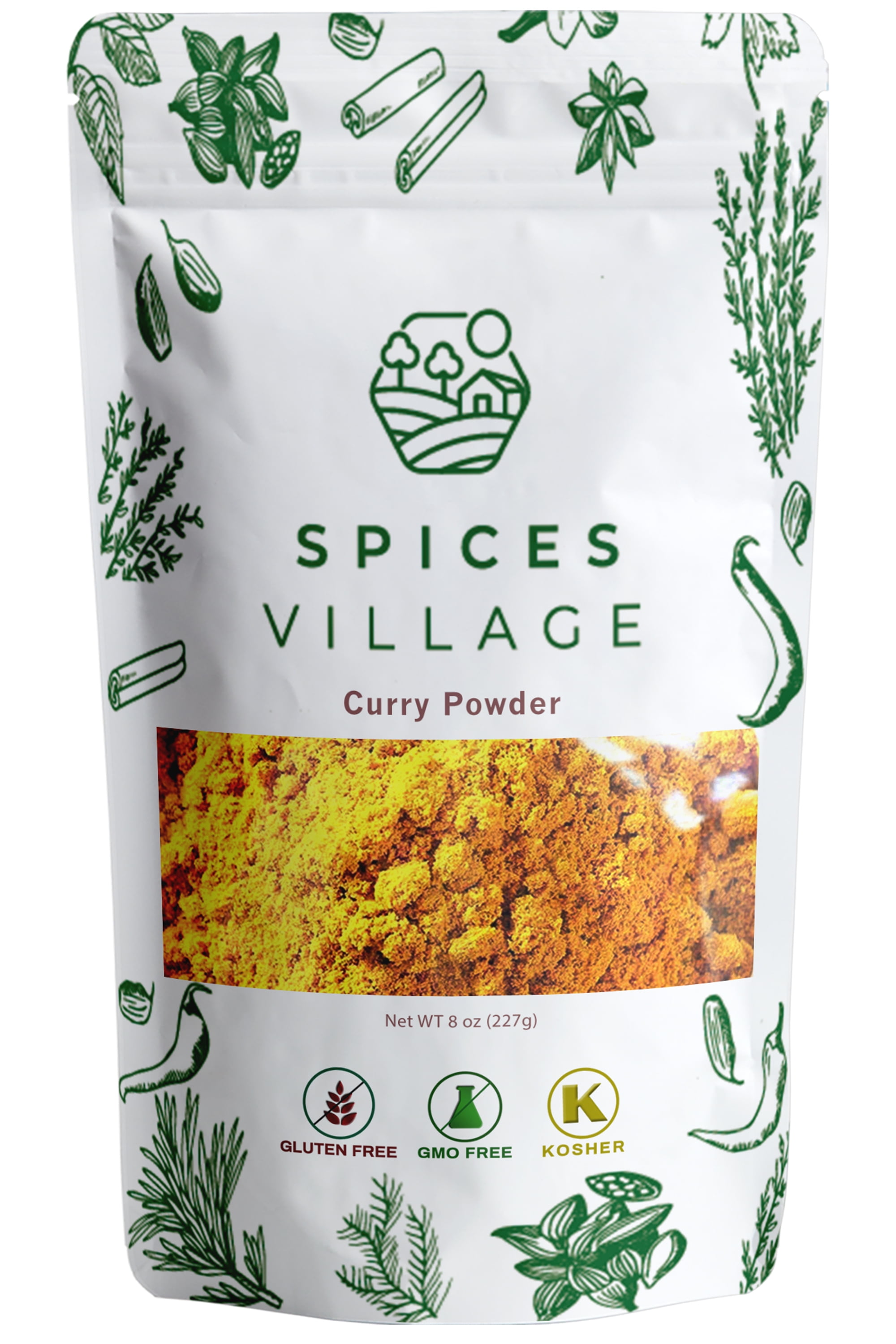 SPICES VILLAGE Yellow Indian Curry Powder (8 Oz) - Spicy Curry Blend ...
