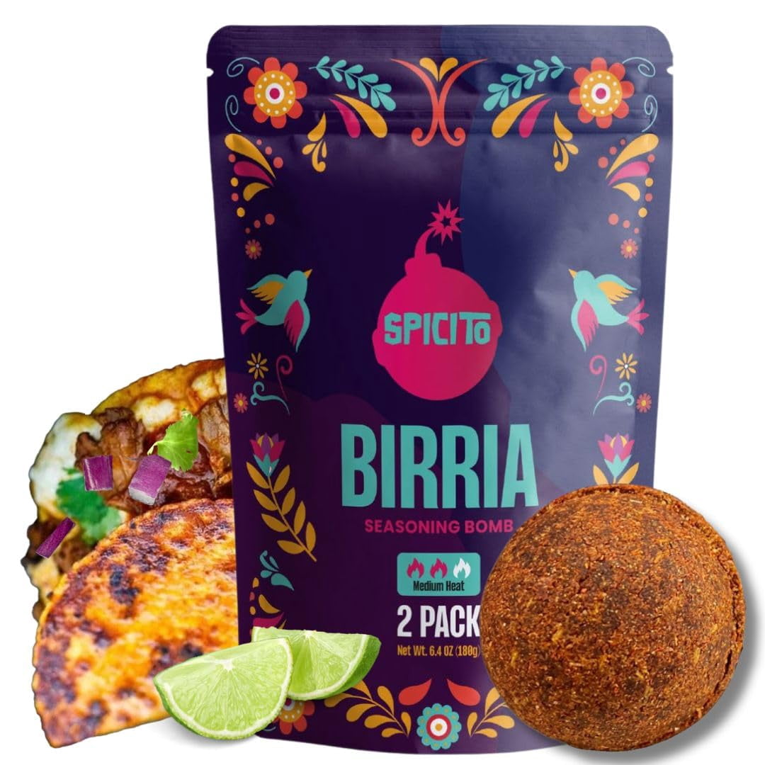 SPICITO Birria BombsUMRT Seasoning 2-Pack - Just Add Water & Meat for ...