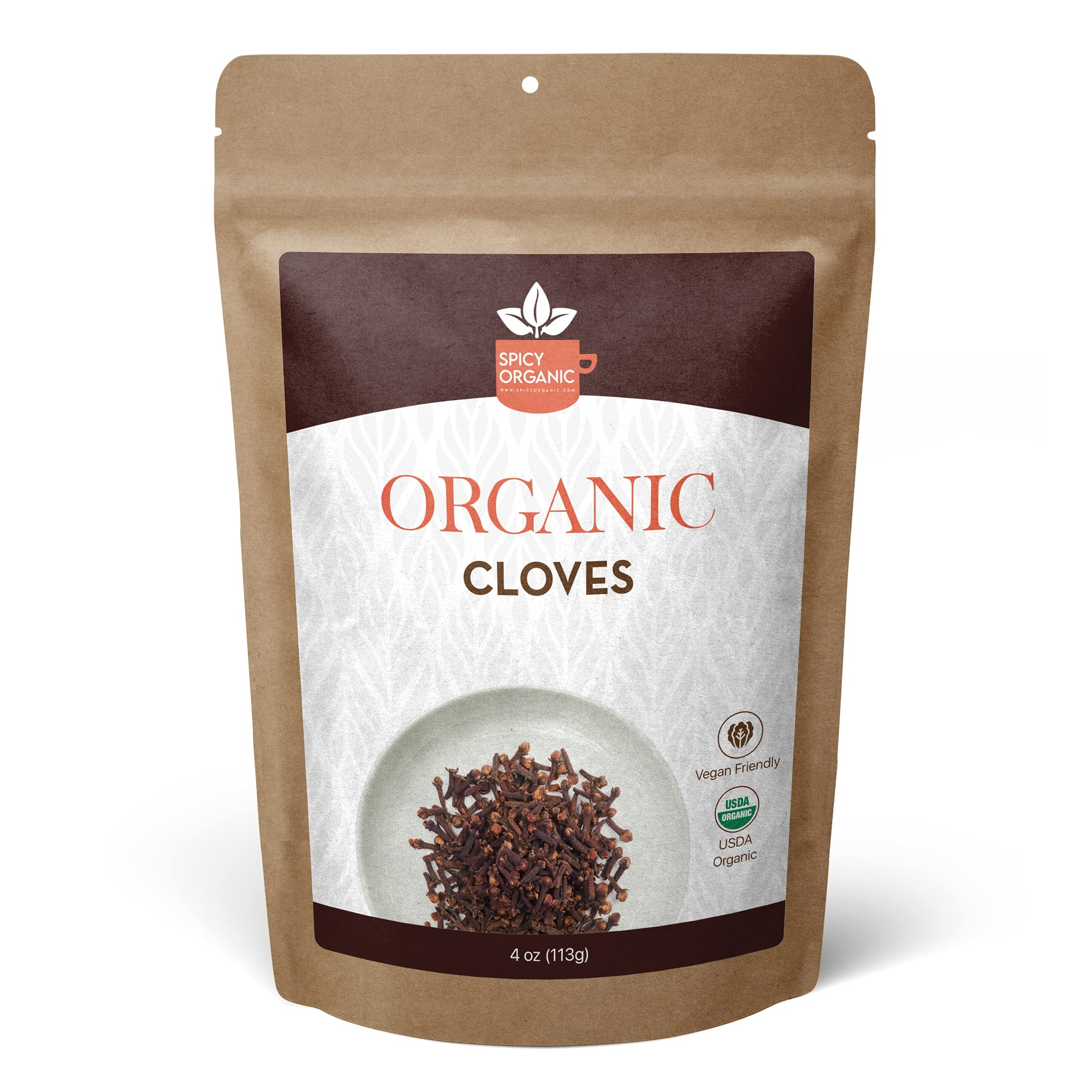 SPICY ORGANIC Cloves Whole ESF27 - 100% Pure USDA Organic - Non-GMO ...