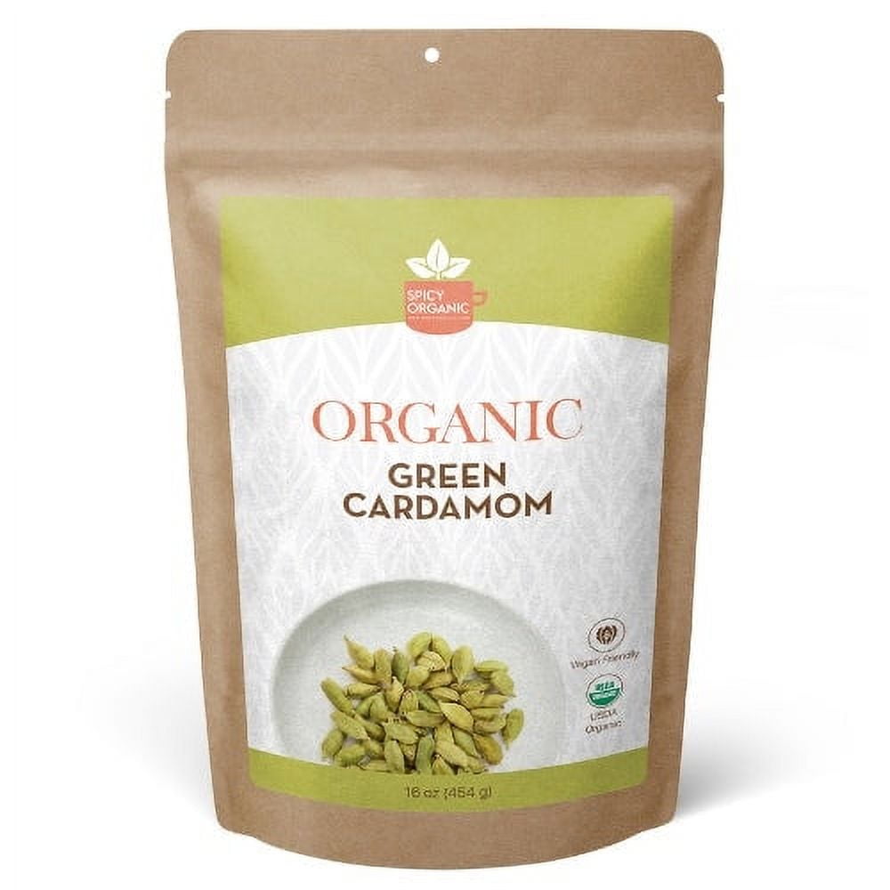 SPICY ORGANIC Green Cardamom Pods 16 Oz. - Certified USDA Organic ...