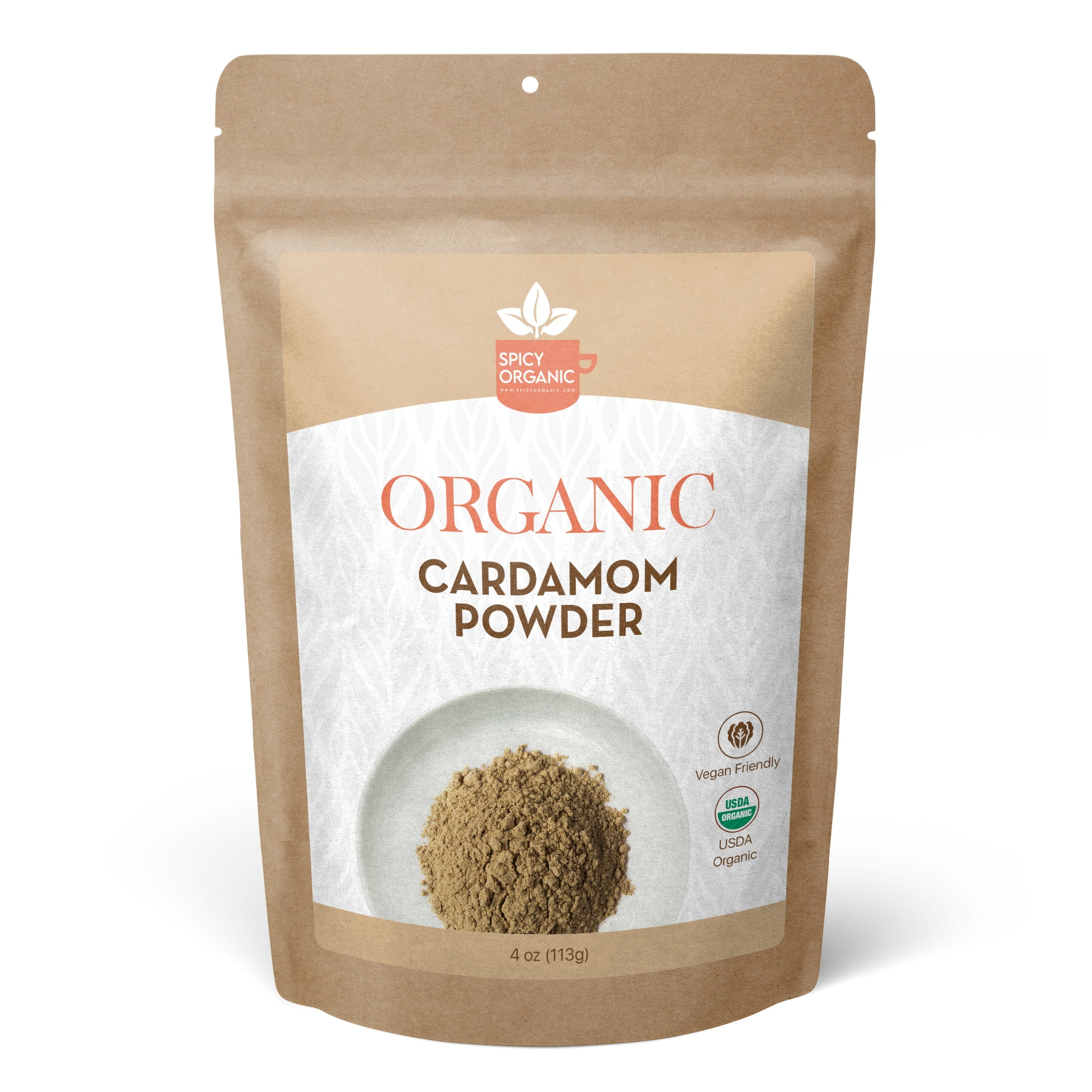 Spicy Organic Ground Cardamom, 4 oz, Fresh Elaichi Powder - Walmart.com