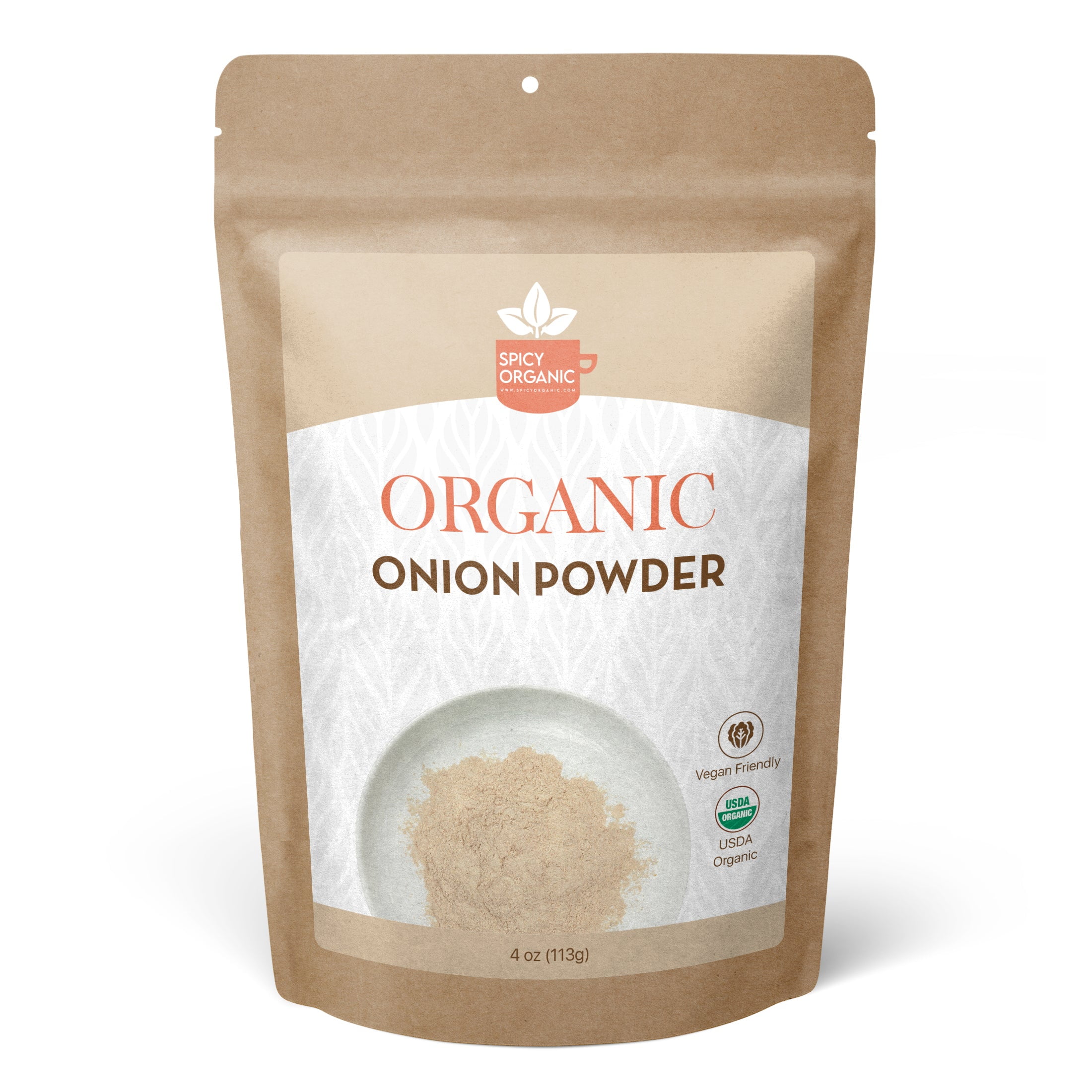 SPICY ORGANIC Onion Powder –4 OZ- Certified USDA Organic , Pure and ...