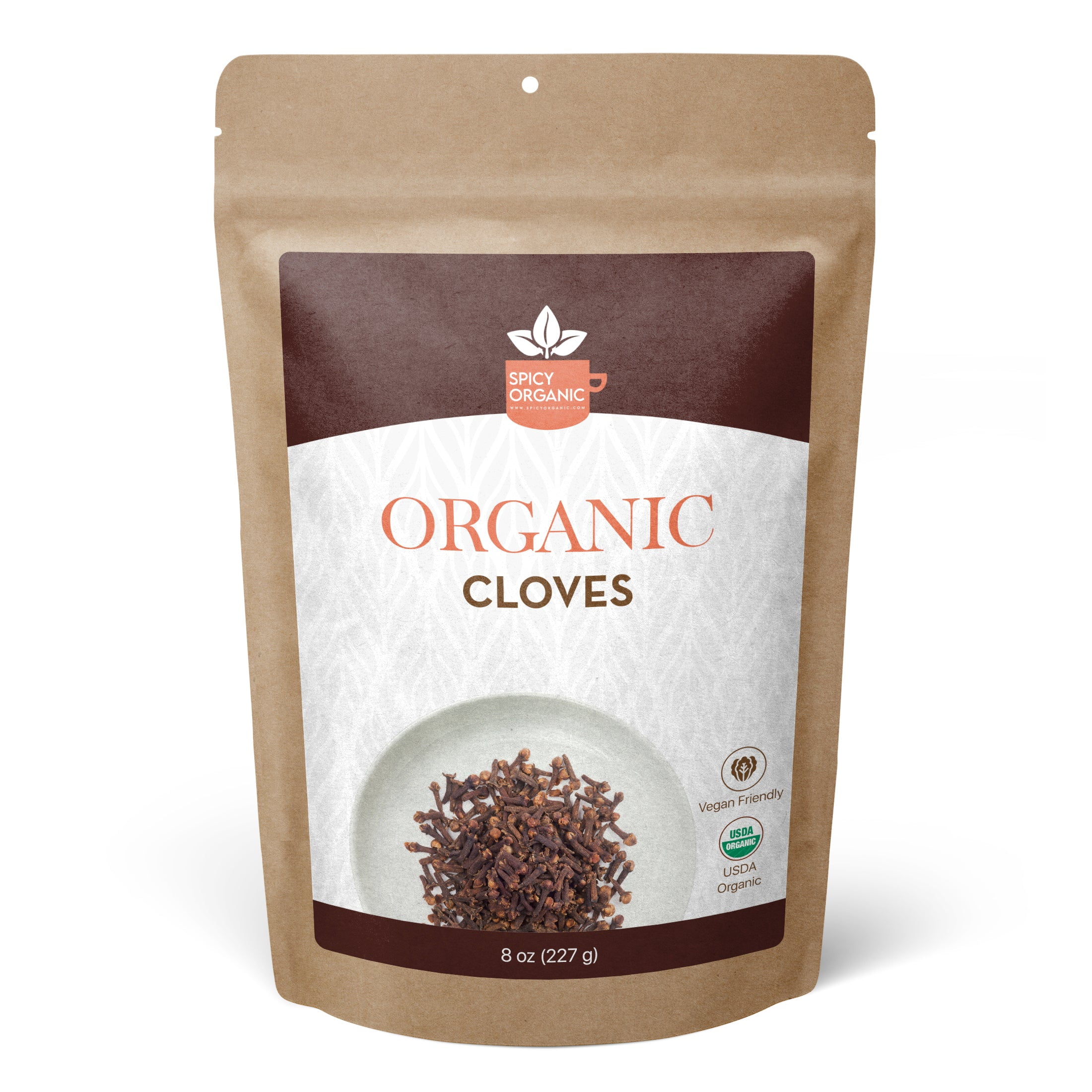 SPICY ORGANIC Whole Cloves -8 OZ- Certified USDA Organic, All-Natural ...