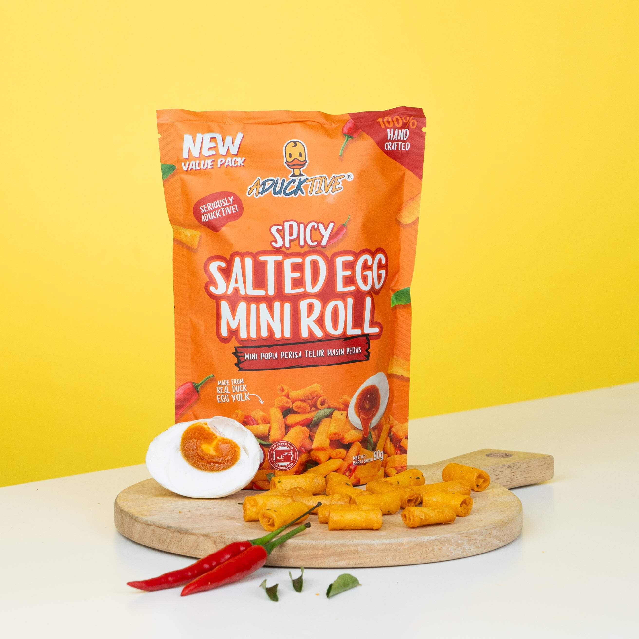 SPICY SALTED EGG MINI ROLL CHIP - 90 grams - Walmart.com