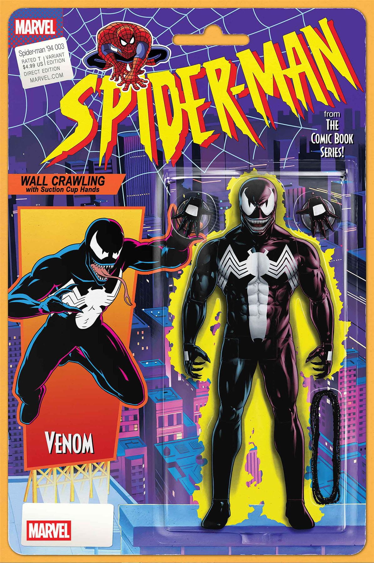 SPIDER-MAN '94 #3 JOHN TYLER CHRISTOPHER ACTION FIGURE VARIANT Marvel ...