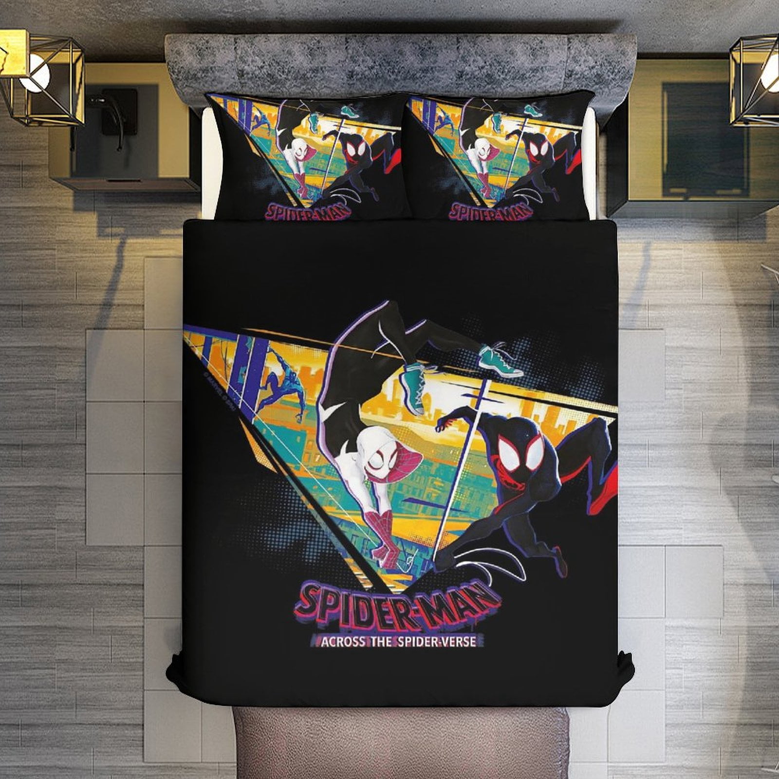 SPIDER-MAN ACROSS THE SPIDER-VERSE Bedding Duvet Cover Queen Size for ...