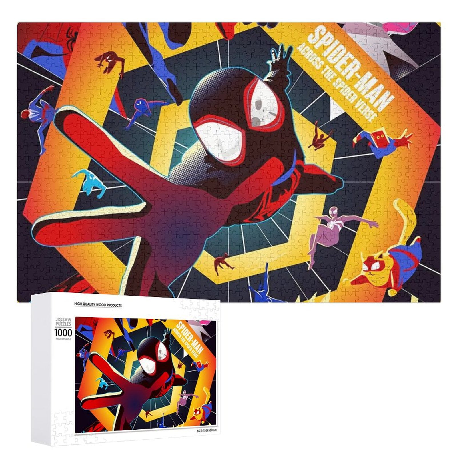 SPIDER-MAN ACROSS THE SPIDER VERSE Jigsaw Puzzles for Adults 1000 ...