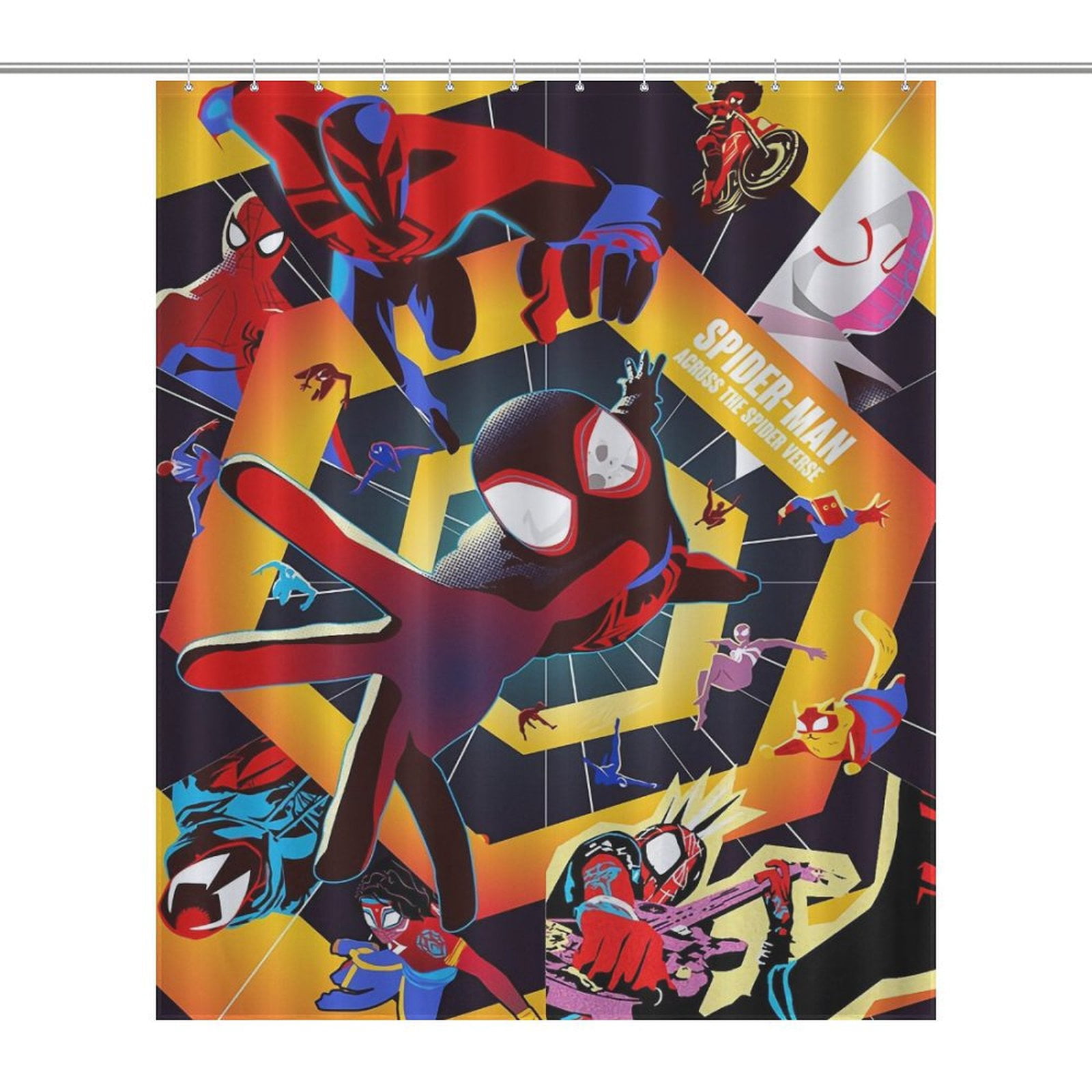 SPIDER-MAN ACROSS THE SPIDER VERSE Shower Curtain,Shower Curtain Liner ...