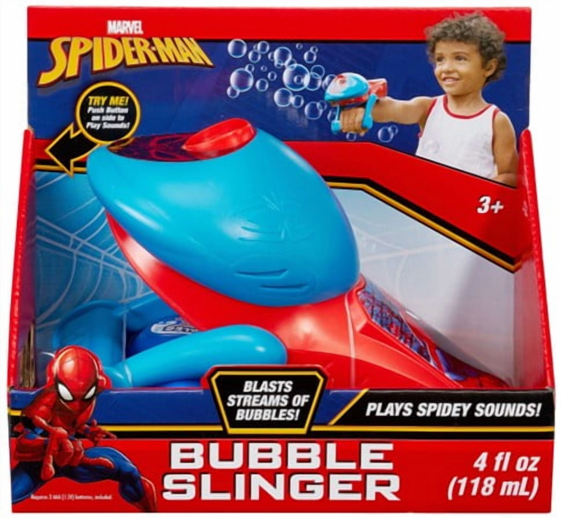 Little Kids Inc. Spiderman Bubble Slinger Blowing Toy - Walmart.com